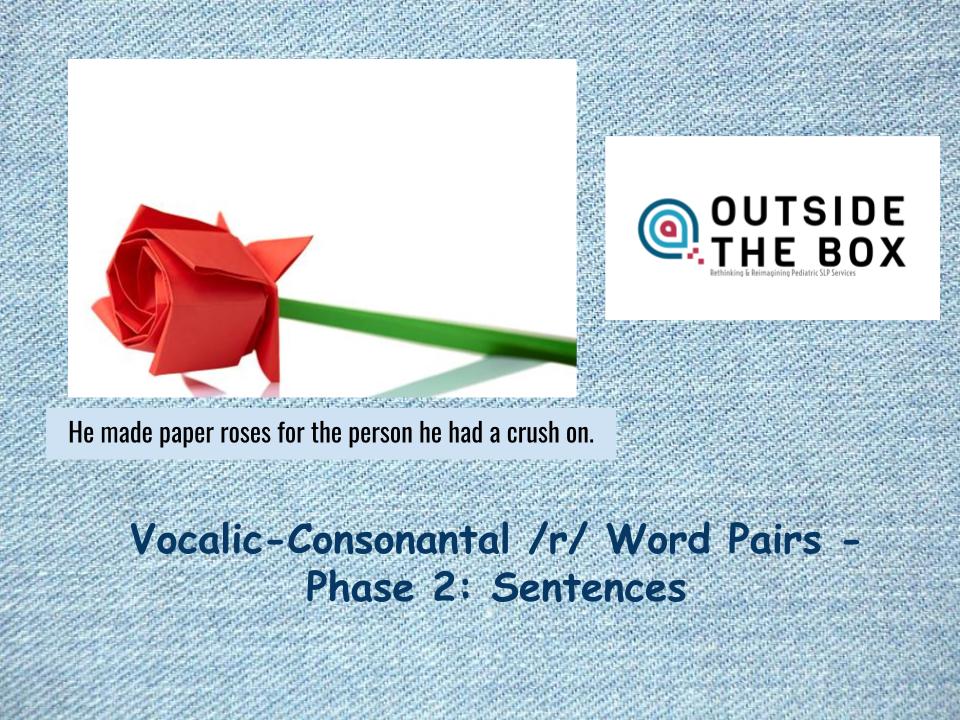 Vocalic-Consonantal /r/ Phase 2 Now Available on Boom Cards – Outside ...